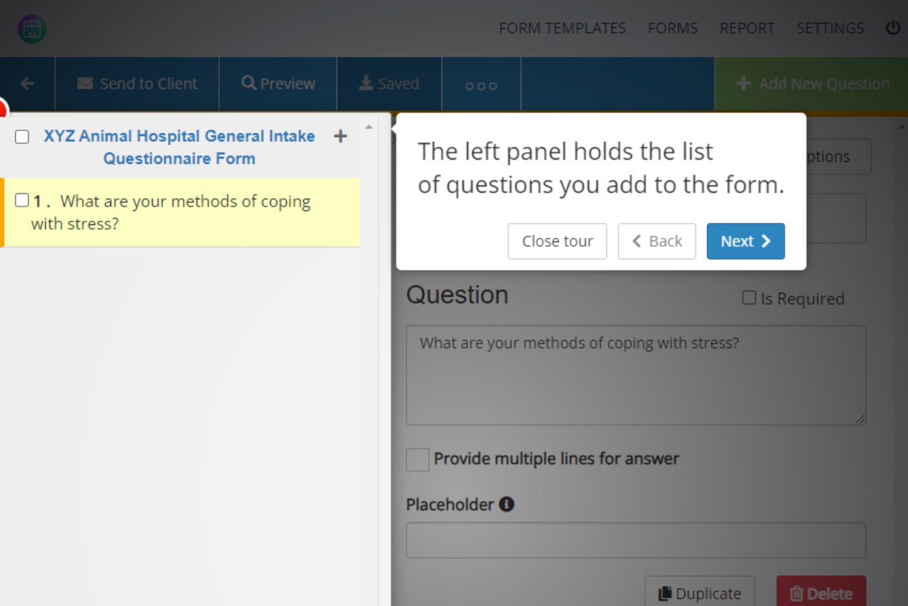 Creating & Editing Questionnaire Templates in Forms – PetDesk ...